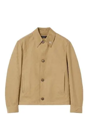 Gucci Gg Cotton Gabardine Jacket - Beige