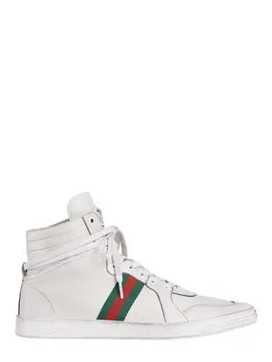 Gucci Stretch High-top Sneakers - White