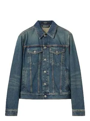 Gucci Cotton Denim Jacket With Horsebit - Blue