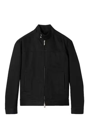 Gucci Cotton Denim Jacket With Horsebit - Black