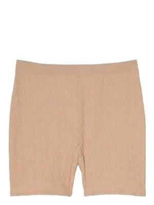 Gucci Gg Jersey Jacquard Shorts - Beige