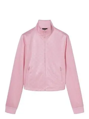 Gucci Gg Jersey Jacquard Zip Jacket - Pink