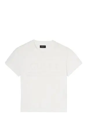 Gucci Cotton Jersey T-shirt With Devoré Detail - White