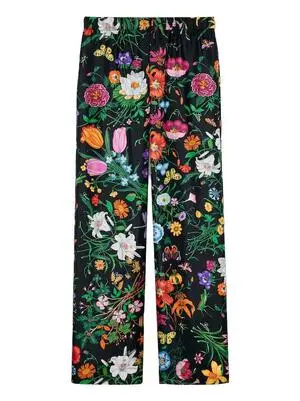GUCCI Gucci Printed Silk Twill Pants