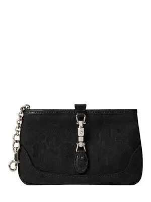Gucci Jackie Zip Key Pouch - Black