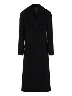 Gucci Double-breasted Wool Coat - Black
