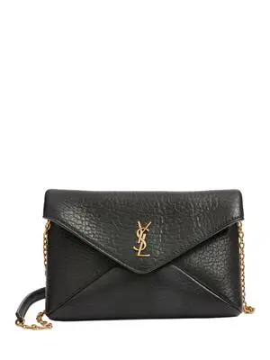 Saint Laurent Small Leather Crossbody Bag - Noir