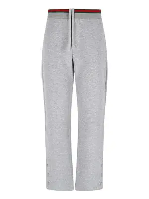Gucci Cotton Track Pants - Gray
