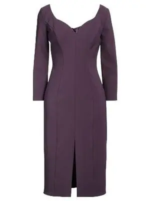 Elisabetta Franchi Midi Bodycon Dress - Purple