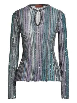 Missoni Sweater In Viscose Blend With Sequins - Blue
