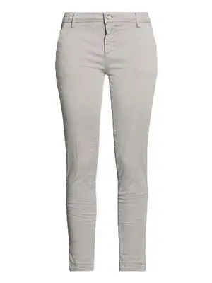 Liu Jo Cotton Gabardine Tapered Pants - Grey