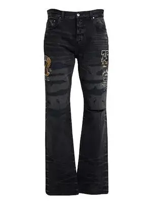 Amiri Cotton Straight-leg Jeans - Black