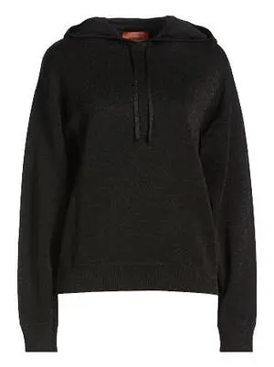Missoni Long Sleeve Hooded Sweater - Black