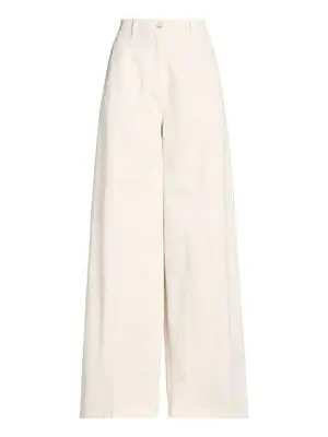OTTOD'AME Wide-leg High-waisted Pants - White