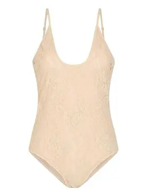 Zimmermann Stretch Lace Bodysuit - Neutral