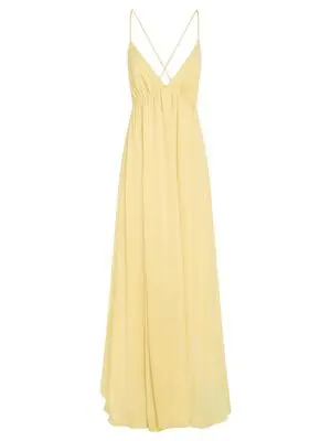 Zimmermann Washedsilk Maxi Dress - Pastel Yellow
