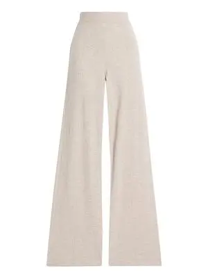 Chinti & Parker Wool And Cashmere-blend Wide-leg Pants - Ecru