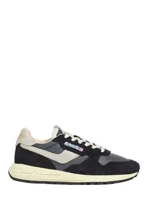 AUTRY Reelwind Shell And Suede Sneakers - Charcoal