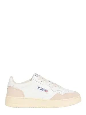 AUTRY Medalist Leather And Suede Sneakers - White