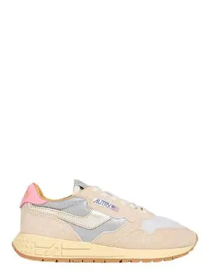 AUTRY Reelwind Shell And Suede Sneakers - Beige