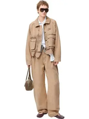 Loewe Cotton Utility Jacket - Beige