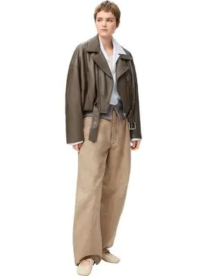 Loewe Cotton Trousers - Beige
