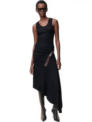 Loewe Tank Dress In Stretch Cotton - Black