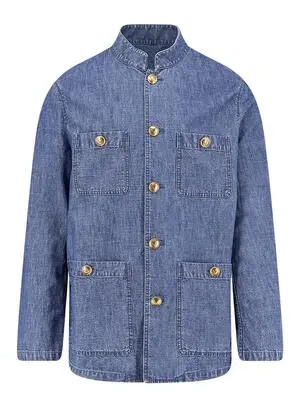 Valentino Garavani Denim Shirt Jacket - Blue