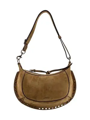 Isabel Marant Oskan Moon Suede Crossbody Bag - Beige