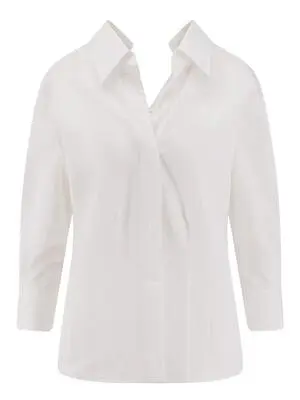 Givenchy Open Back Cotton Shirt - White