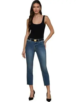 L'Agence Sada Cropped Slim-leg Jeans - Fair Oak