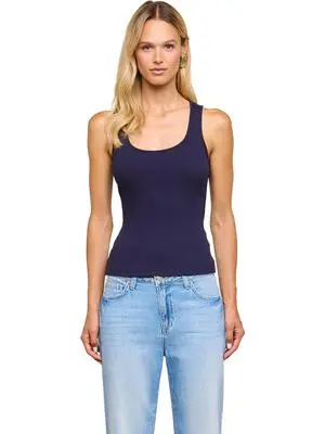 L'Agence Adira Scoopneck Tank Top - Midnight