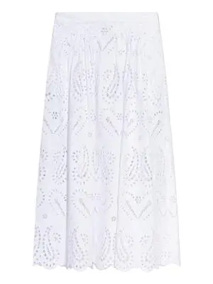 Etro Openwork Lace Skirt - White