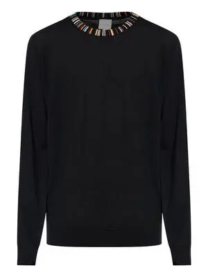 Paul Smith Wool Crew Neck Sweater - Black