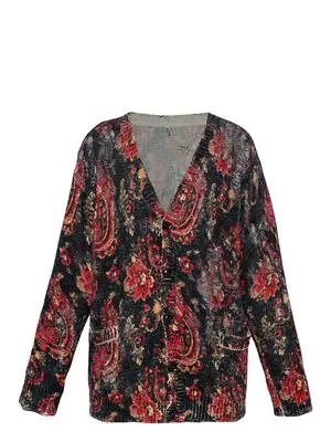 R13 Vintage-effect Cardigan - Multicolour