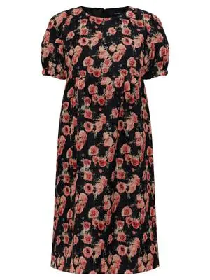 R13 Floral Print Dress - Black