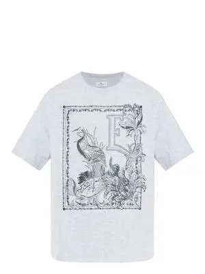 Etro T-shirt With Print - Grey