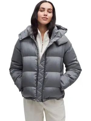 Lululemon Wunder Puff 600-down-fill Jacket - Solar Grey