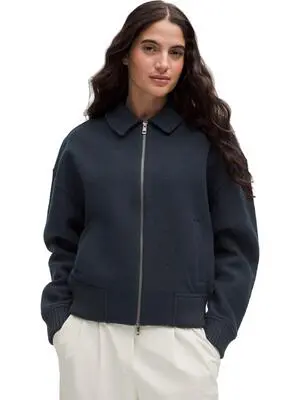 Lululemon Wool-blend Bomber Jacket - True Navy