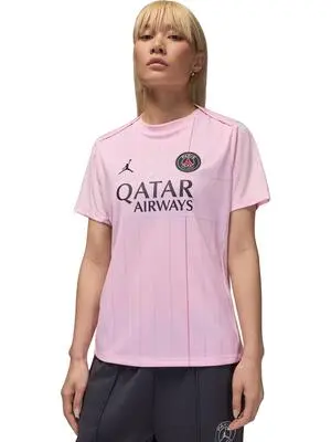 Nike Paris Saint-germain Academy Pro Fourth Jordan Dri-fit Soccer Pre-match Top - Pink