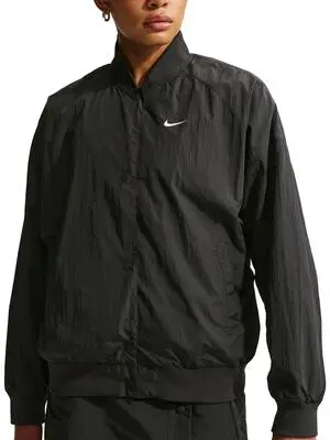 Nike Sportswear Oversized Varsity Jacket - Black