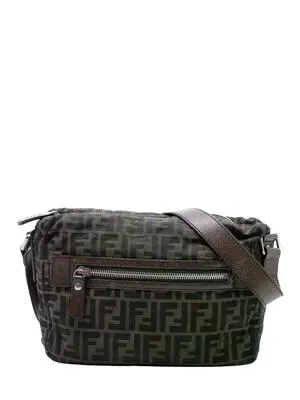 Fendi Zucca Canvas Crossbody Bag - Brown