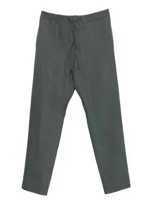 Canali Slub-texture Trousers - Grey
