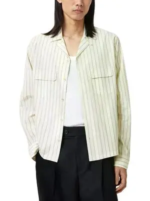 ALLSAINTS Stanley Striped Shirt - Neutrals