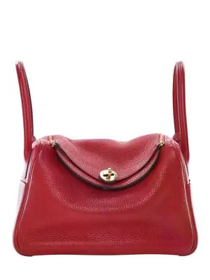 Hermès 2017 Clemence Lindy 26 Satchel - Red
