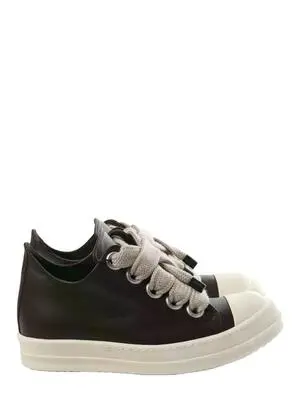 Rick Owens Leather Low-top Sneakers - Brown
