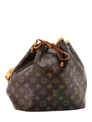 LOUIS VUITTON Petit Noe Handbag Monogram Canvas - Brown
