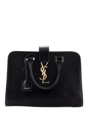 Saint Laurent Monogram Cabas Baby Satchel - Black