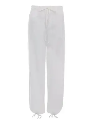 Victoria Beckham Drawstring Trousers - White
