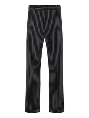 TOM FORD Striped Trousers - Black